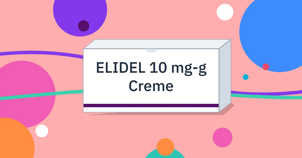 Symbolbild: Packung mit der Aufschrift ELIDEL 10 mg-g Creme (PZN 09694665) – Verfügbarkeit und Bezug in Apotheken in Frankfurt am Main