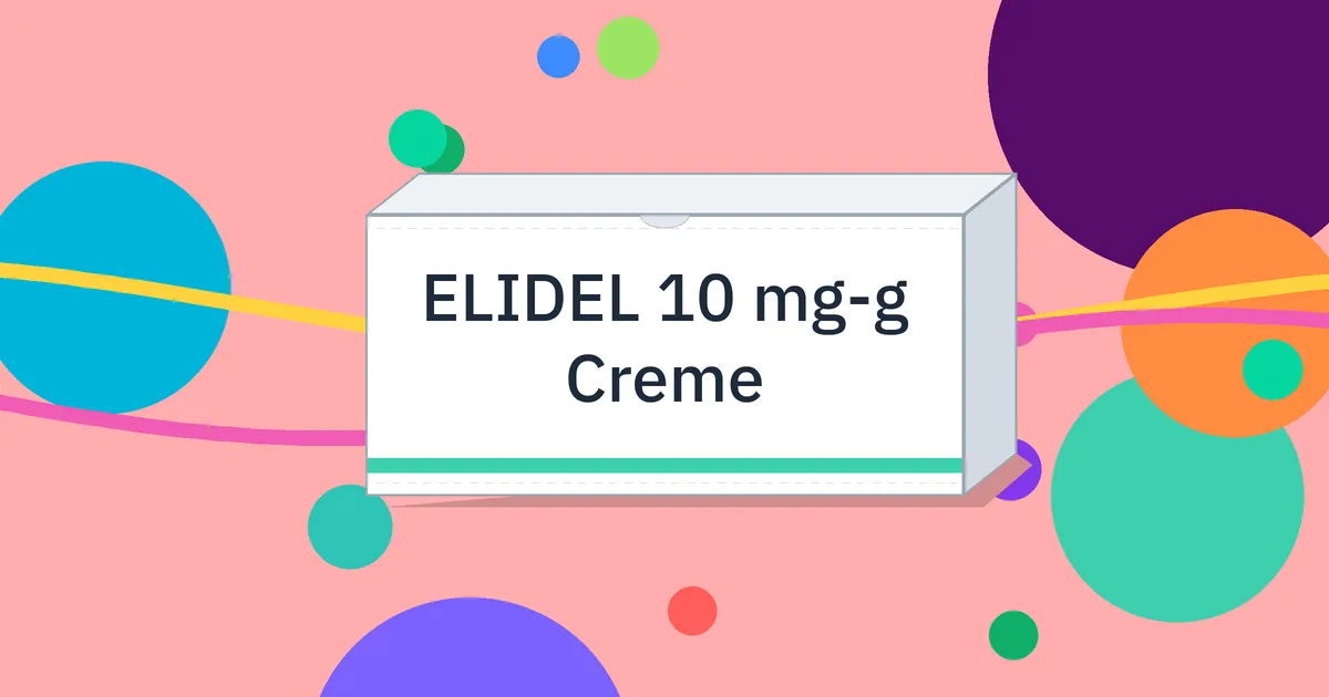 Symbolbild: Packung mit der Aufschrift ELIDEL 10 mg-g Creme (PZN 16855301) – Verfügbarkeit und Bezug in Apotheken in Frankfurt am Main