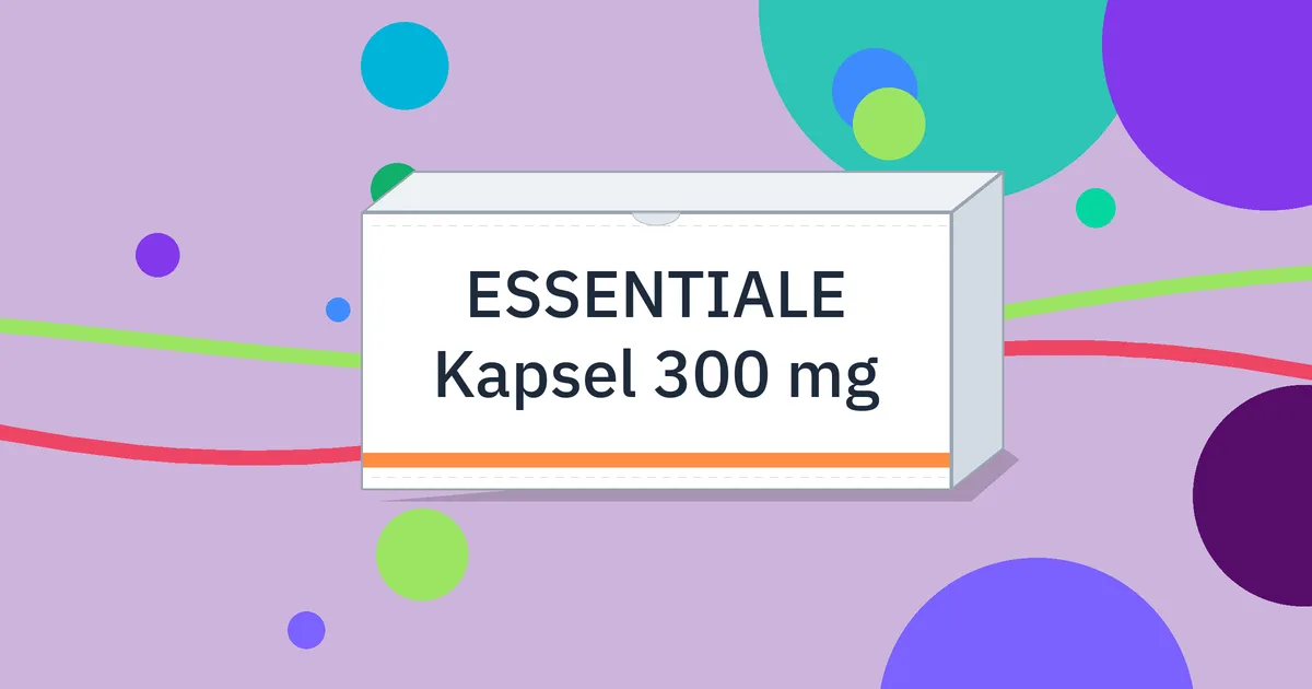 Symbolbild: Packung mit der Aufschrift ESSENTIALE Kapsel 300 mg (PZN 10319501) – Verfügbarkeit und Bezug in Apotheken in Frankfurt am Main