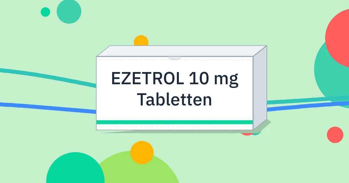 Symbolbild: Packung mit der Aufschrift EZETROL 10 mg Tabletten (PZN 10388092) – Verfügbarkeit und Bezug in Apotheken in Frankfurt am Main