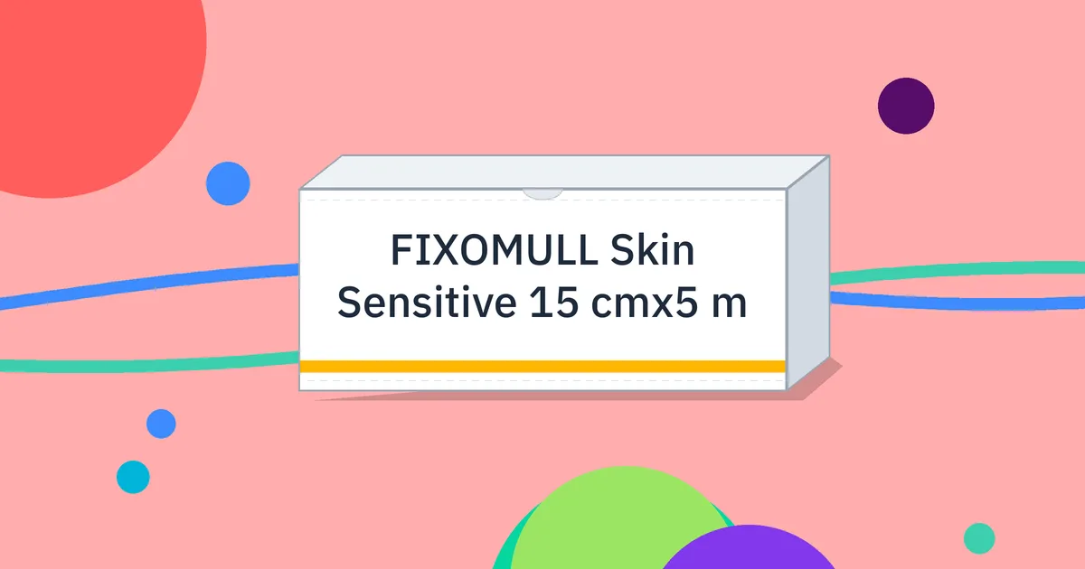 Symbolbild: Packung mit der Aufschrift FIXOMULL Skin Sensitive 15 cmx5 m (PZN 18736747) – Verfügbarkeit und Bezug in Apotheken in Frankfurt am Main