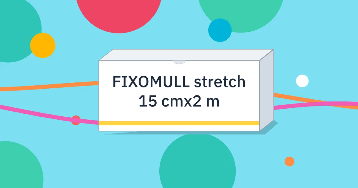 Symbolbild: Packung mit der Aufschrift FIXOMULL stretch 15 cmx2 m (PZN 18127037) – Verfügbarkeit und Bezug in Apotheken in Frankfurt am Main