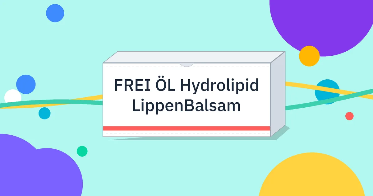 Symbolbild: Packung mit der Aufschrift FREI ÖL Hydrolipid LippenBalsam (PZN 11359017) – Verfügbarkeit und Bezug in Apotheken in Frankfurt am Main