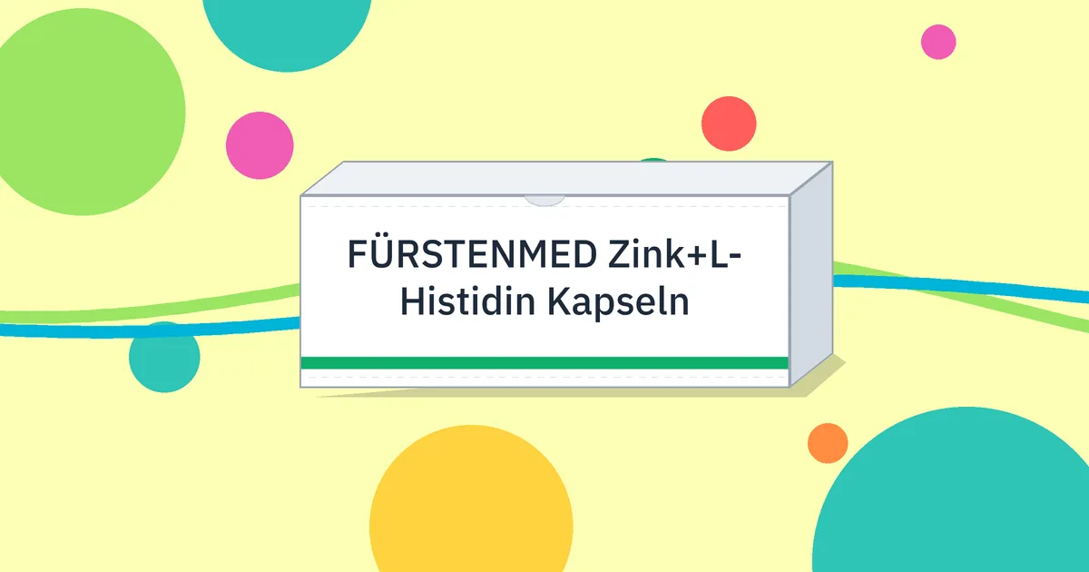Symbolbild: Packung mit der Aufschrift FÜRSTENMED Zink+L-Histidin Kapseln (PZN 16044790) – Verfügbarkeit und Bezug in Apotheken in Frankfurt am Main