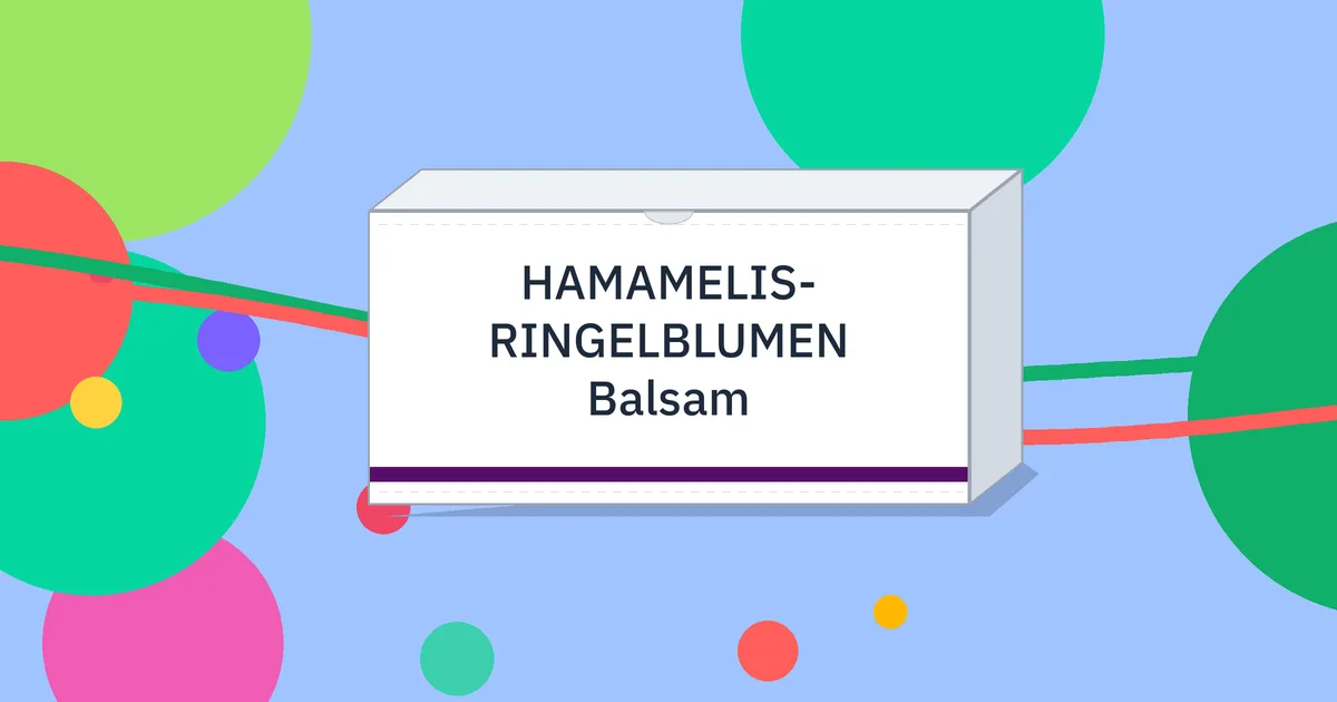 Symbolbild: Packung mit der Aufschrift HAMAMELIS-RINGELBLUMEN Balsam (PZN 18455095) – Verfügbarkeit und Bezug in Apotheken in Frankfurt am Main