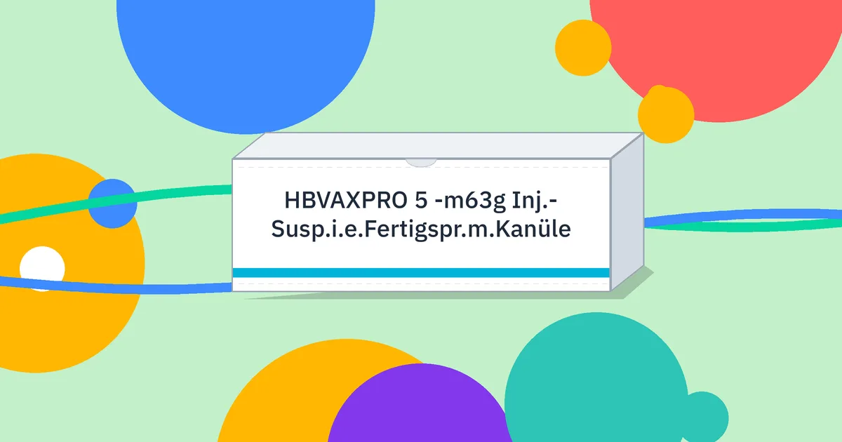 Symbolbild: Packung mit der Aufschrift HBVAXPRO 5 -m63g Inj.-Susp.i.e.Fertigspr.m.Kanüle (PZN 09318896) – Verfügbarkeit und Bezug in Apotheken in Frankfurt am Main