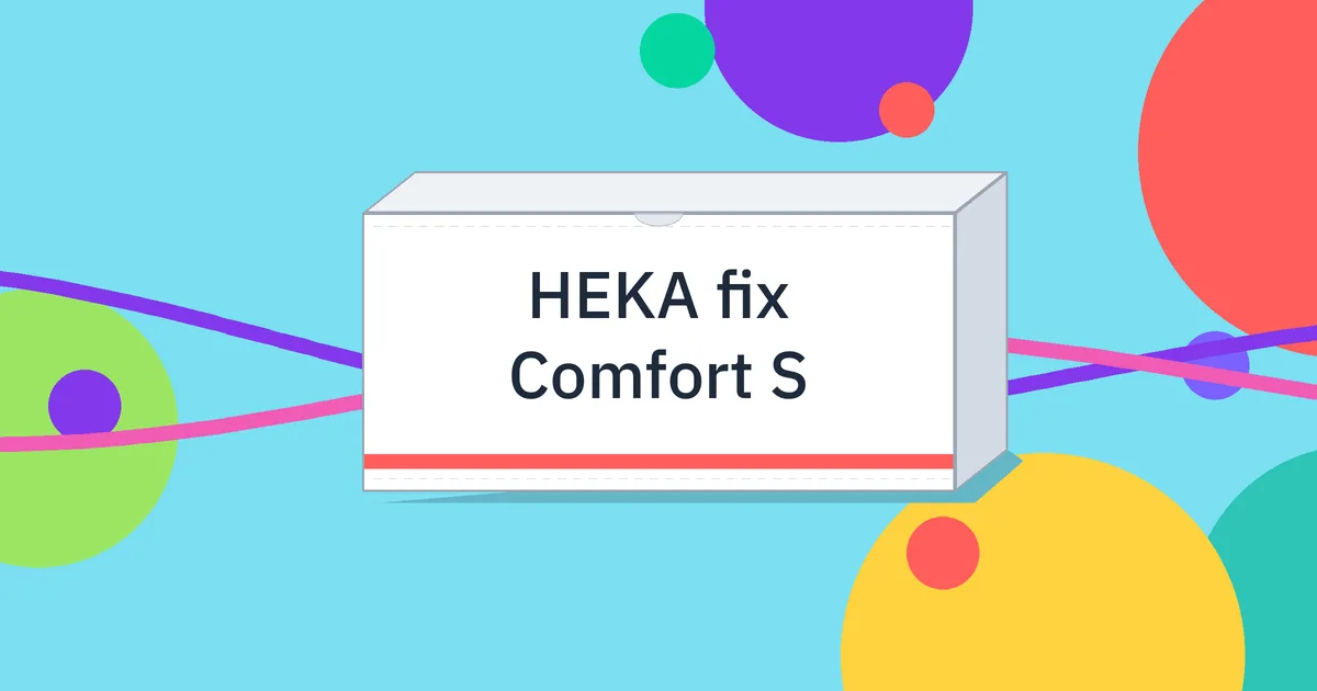 Symbolbild: Packung mit der Aufschrift HEKA fix Comfort S (PZN 16006016) – Verfügbarkeit und Bezug in Apotheken in Frankfurt am Main
