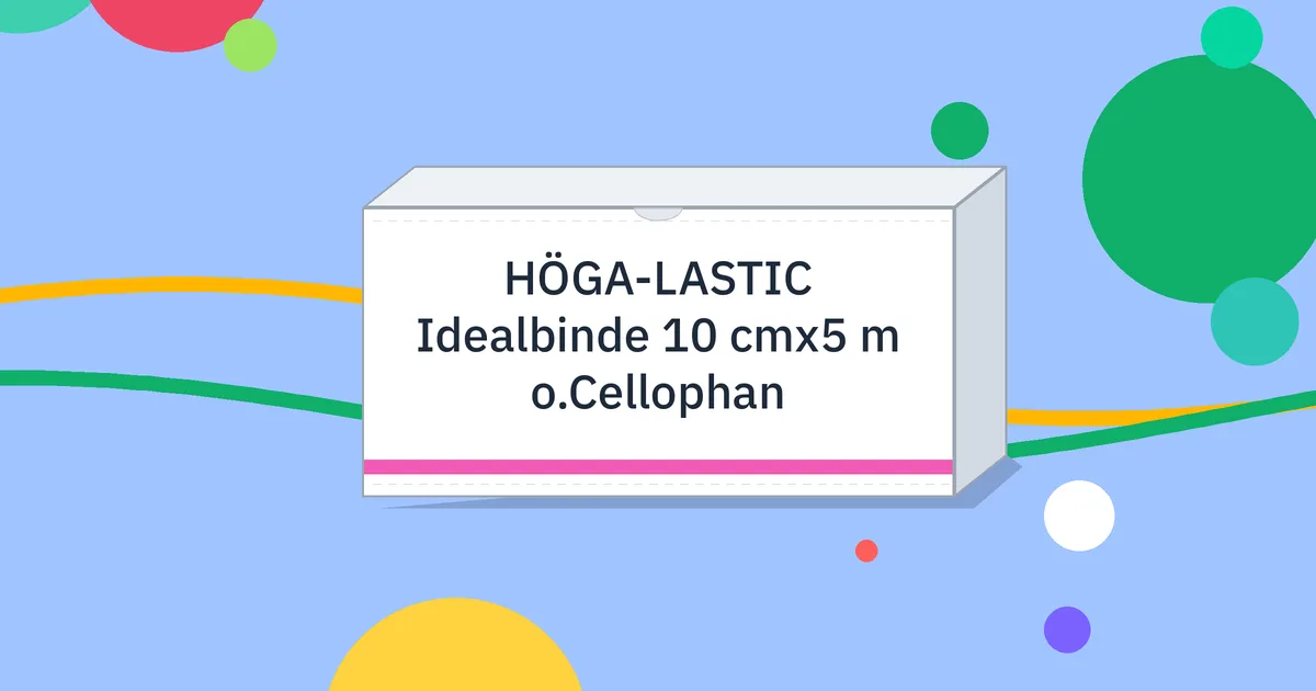 Symbolbild: Packung mit der Aufschrift HÖGA-LASTIC Idealbinde 10 cmx5 m o.Cellophan (PZN 04401233) – Verfügbarkeit und Bezug in Apotheken in Frankfurt am Main