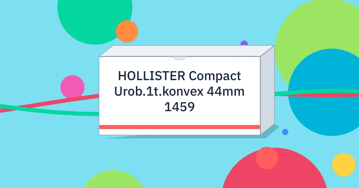 Symbolbild: Packung mit der Aufschrift HOLLISTER Compact Urob.1t.konvex 44mm 1459 (PZN 07238319) – Verfügbarkeit und Bezug in Apotheken in Frankfurt am Main