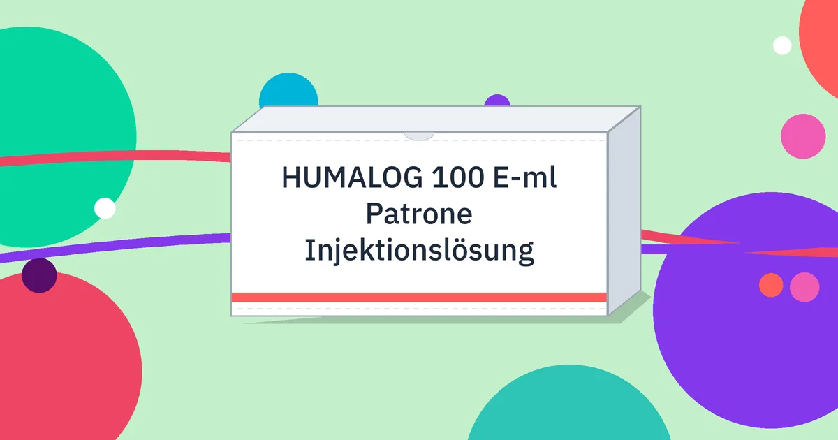 Symbolbild: Packung mit der Aufschrift HUMALOG 100 E-ml Patrone Injektionslösung (PZN 14046359) – Verfügbarkeit und Bezug in Apotheken in Frankfurt am Main