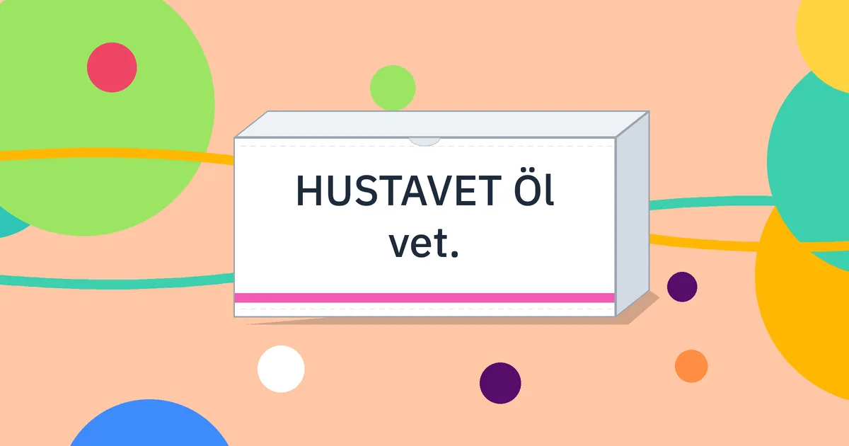 Symbolbild: Packung mit der Aufschrift HUSTAVET Öl vet. (PZN 09903011) – Verfügbarkeit und Bezug in Apotheken in Frankfurt am Main
