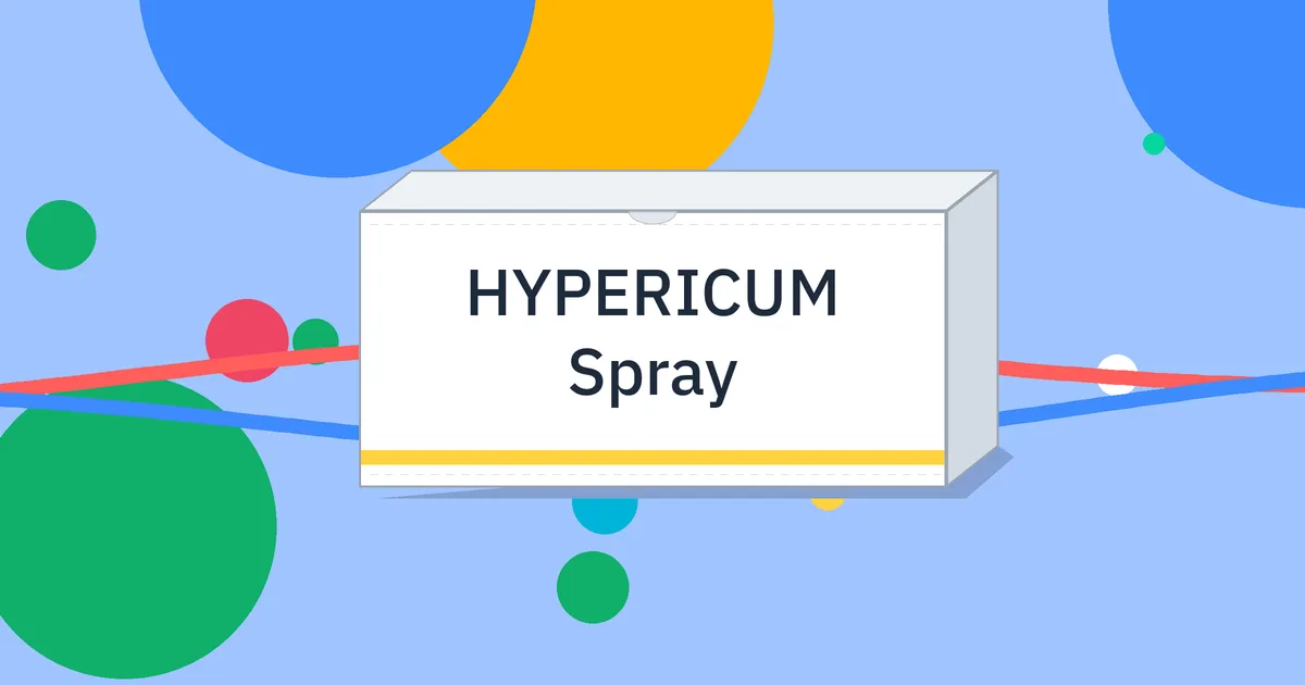 Symbolbild: Packung mit der Aufschrift HYPERICUM Spray (PZN 16571489) – Verfügbarkeit und Bezug in Apotheken in Frankfurt am Main