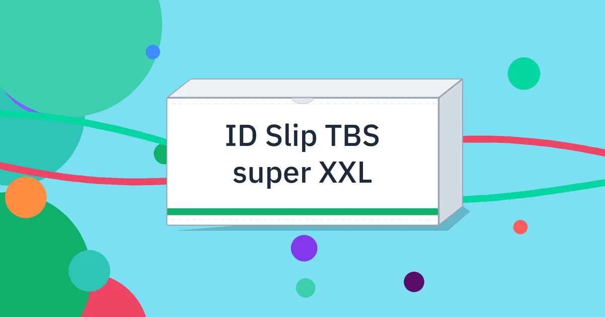 Symbolbild: Packung mit der Aufschrift ID Slip TBS super XXL (PZN 17569307) – Verfügbarkeit und Bezug in Apotheken in Frankfurt am Main