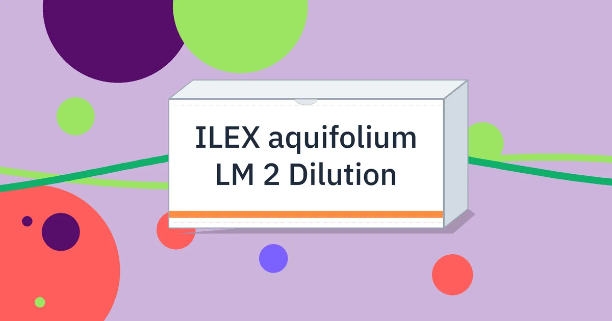 Symbolbild: Packung mit der Aufschrift ILEX aquifolium LM 2 Dilution (PZN 12911965) – Verfügbarkeit und Bezug in Apotheken in Frankfurt am Main