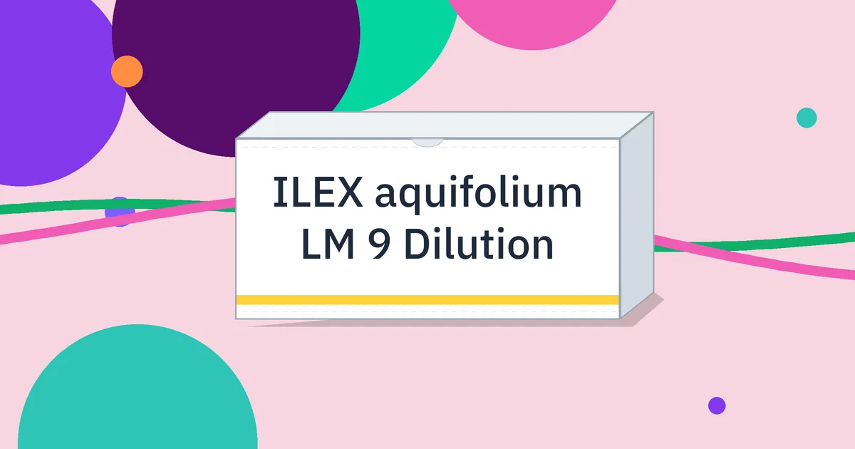 Symbolbild: Packung mit der Aufschrift ILEX aquifolium LM 9 Dilution (PZN 12912048) – Verfügbarkeit und Bezug in Apotheken in Frankfurt am Main