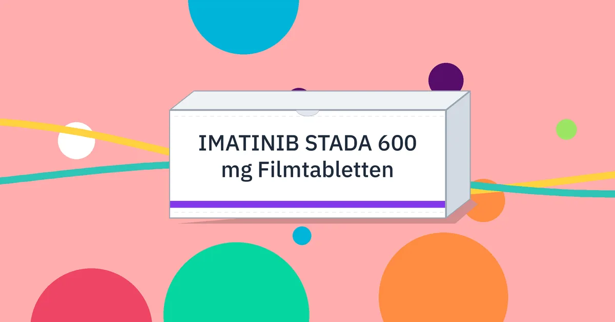 Symbolbild: Packung mit der Aufschrift IMATINIB STADA 600 mg Filmtabletten (PZN 12903701) – Verfügbarkeit und Bezug in Apotheken in Frankfurt am Main