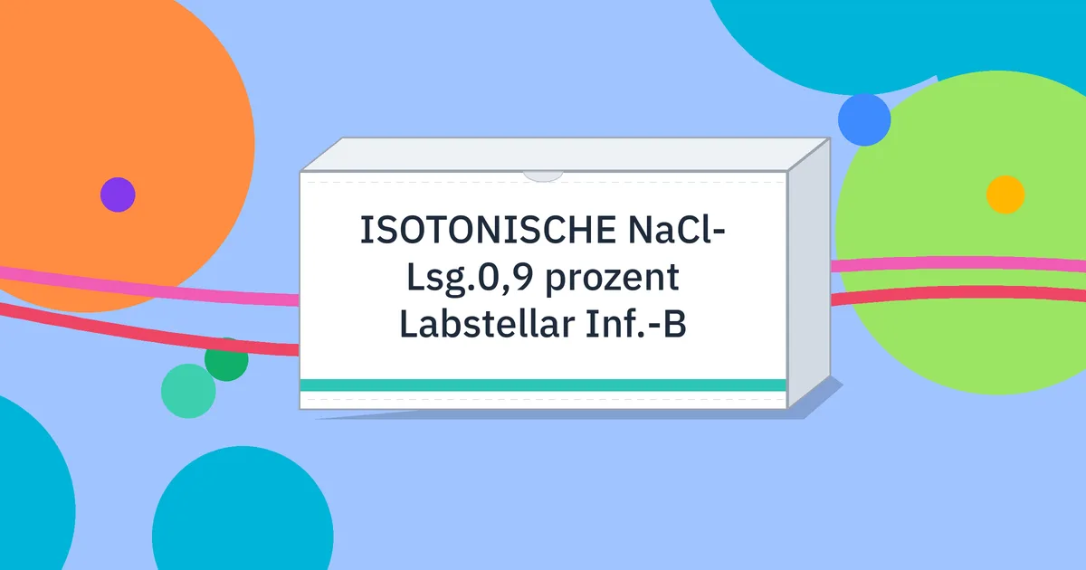 Symbolbild: Packung mit der Aufschrift ISOTONISCHE NaCl-Lsg.0,9 prozent Labstellar Inf.-B (PZN 19692242) – Verfügbarkeit und Bezug in Apotheken in Frankfurt am Main