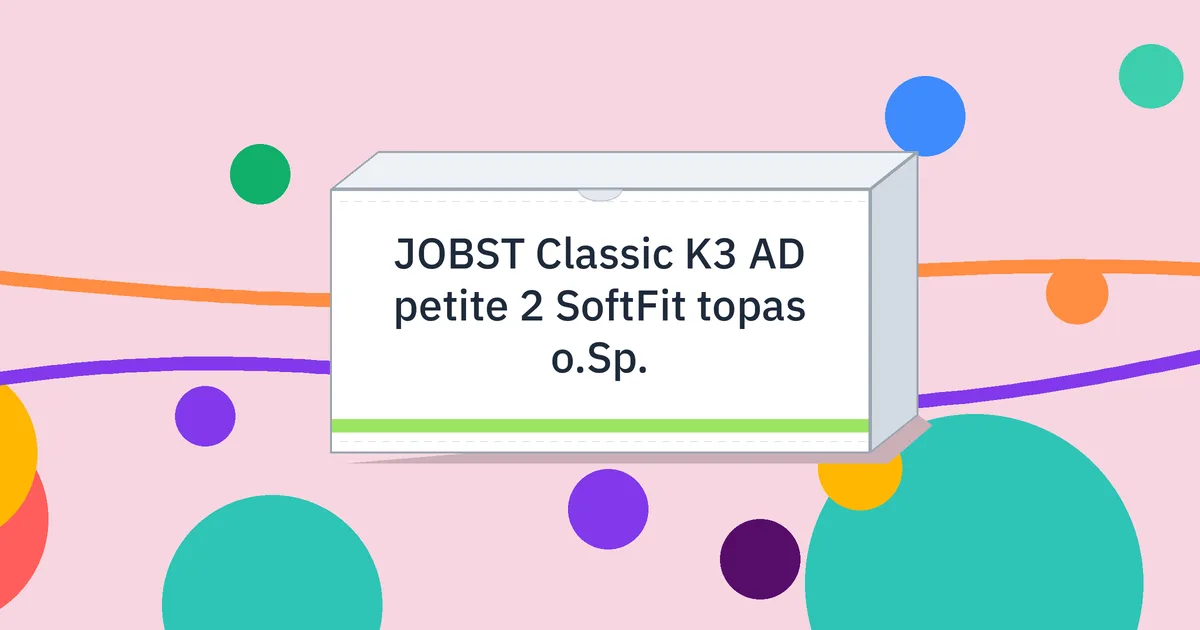 Symbolbild: Packung mit der Aufschrift JOBST Classic K3 AD petite 2 SoftFit topas o.Sp. (PZN 14223502) – Verfügbarkeit und Bezug in Apotheken in Frankfurt am Main