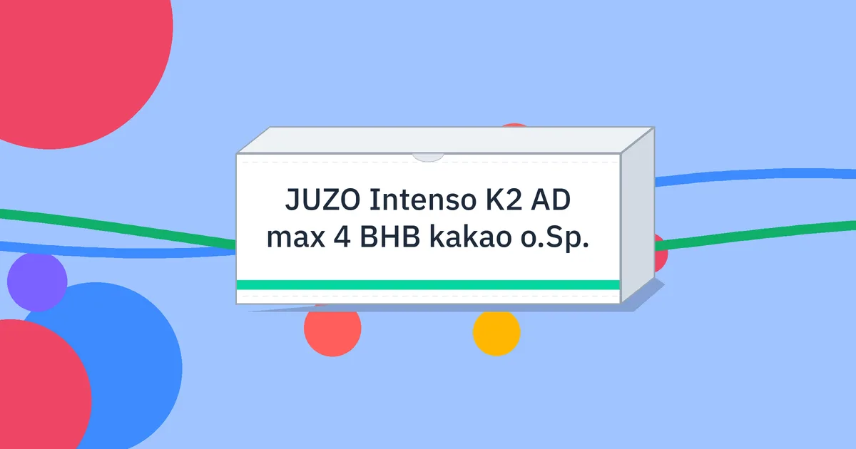 Symbolbild: Packung mit der Aufschrift JUZO Intenso K2 AD max 4 BHB kakao o.Sp. (PZN 18627099) – Verfügbarkeit und Bezug in Apotheken in Frankfurt am Main