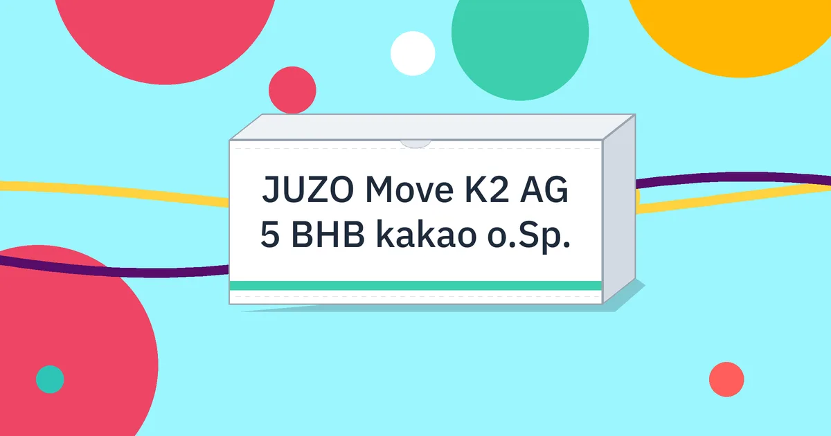 Symbolbild: Packung mit der Aufschrift JUZO Move K2 AG 5 BHB kakao o.Sp. (PZN 18557921) – Verfügbarkeit und Bezug in Apotheken in Frankfurt am Main