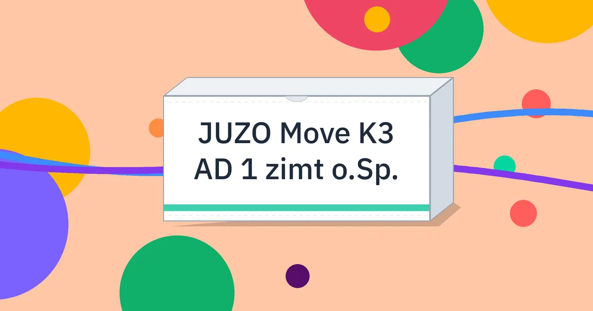 Symbolbild: Packung mit der Aufschrift JUZO Move K3 AD 1 zimt o.Sp. (PZN 18567233) – Verfügbarkeit und Bezug in Apotheken in Frankfurt am Main