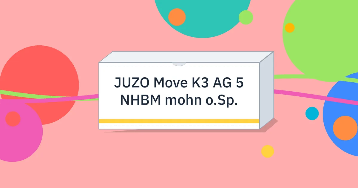 Symbolbild: Packung mit der Aufschrift JUZO Move K3 AG 5 NHBM mohn o.Sp. (PZN 18588643) – Verfügbarkeit und Bezug in Apotheken in Frankfurt am Main
