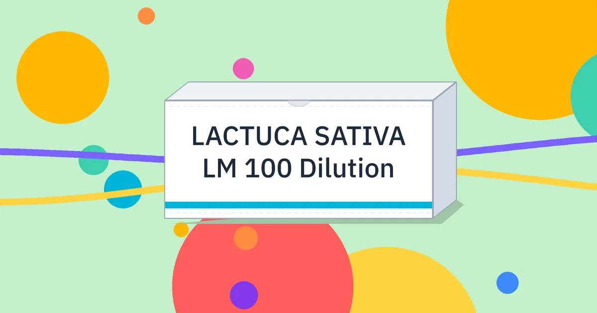 Symbolbild: Packung mit der Aufschrift LACTUCA SATIVA LM 100 Dilution (PZN 13521580) – Verfügbarkeit und Bezug in Apotheken in Frankfurt am Main