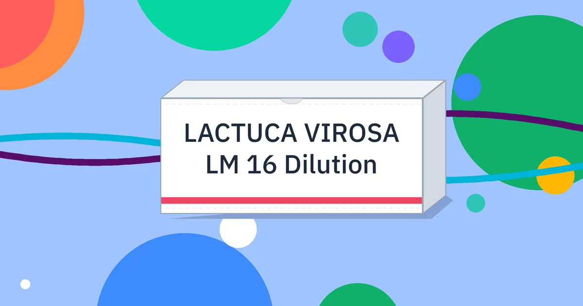 Symbolbild: Packung mit der Aufschrift LACTUCA VIROSA LM 16 Dilution (PZN 13520876) – Verfügbarkeit und Bezug in Apotheken in Frankfurt am Main