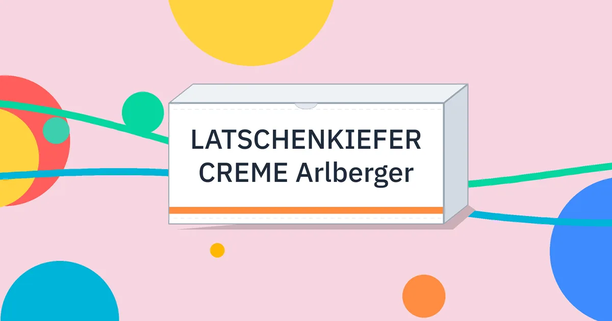 Symbolbild: Packung mit der Aufschrift LATSCHENKIEFER CREME Arlberger (PZN 07518378) – Verfügbarkeit und Bezug in Apotheken in Frankfurt am Main