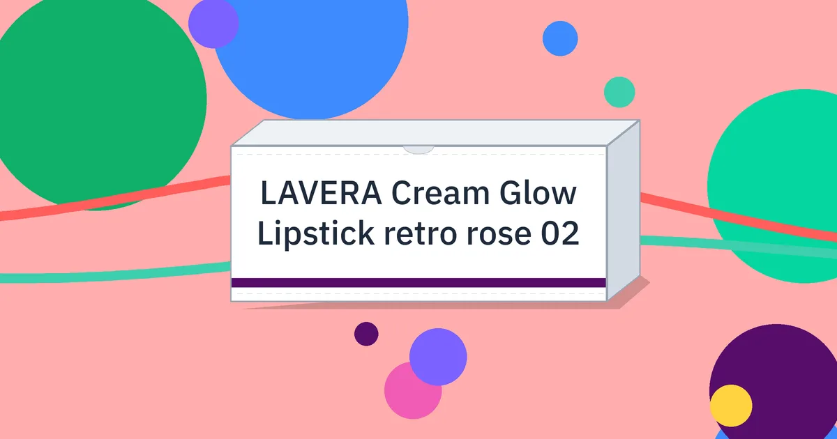 Symbolbild: Packung mit der Aufschrift LAVERA Cream Glow Lipstick retro rose 02 (PZN 18096905) – Verfügbarkeit und Bezug in Apotheken in Frankfurt am Main