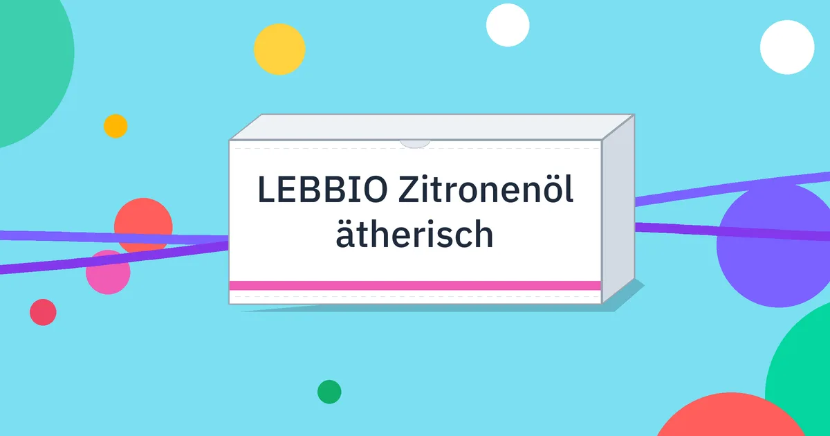Symbolbild: Packung mit der Aufschrift LEBBIO Zitronenöl ätherisch (PZN 19413325) – Verfügbarkeit und Bezug in Apotheken in Frankfurt am Main