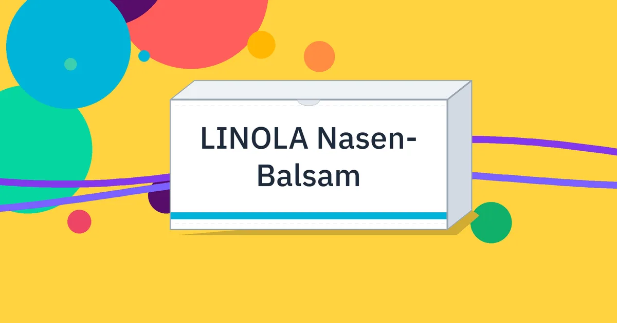 Symbolbild: Packung mit der Aufschrift LINOLA Nasen-Balsam (PZN 16829137) – Verfügbarkeit und Bezug in Apotheken in Frankfurt am Main