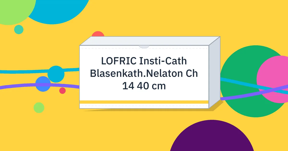 Symbolbild: Packung mit der Aufschrift LOFRIC Insti-Cath Blasenkath.Nelaton Ch 14 40 cm (PZN 15630669) – Verfügbarkeit und Bezug in Apotheken in Frankfurt am Main
