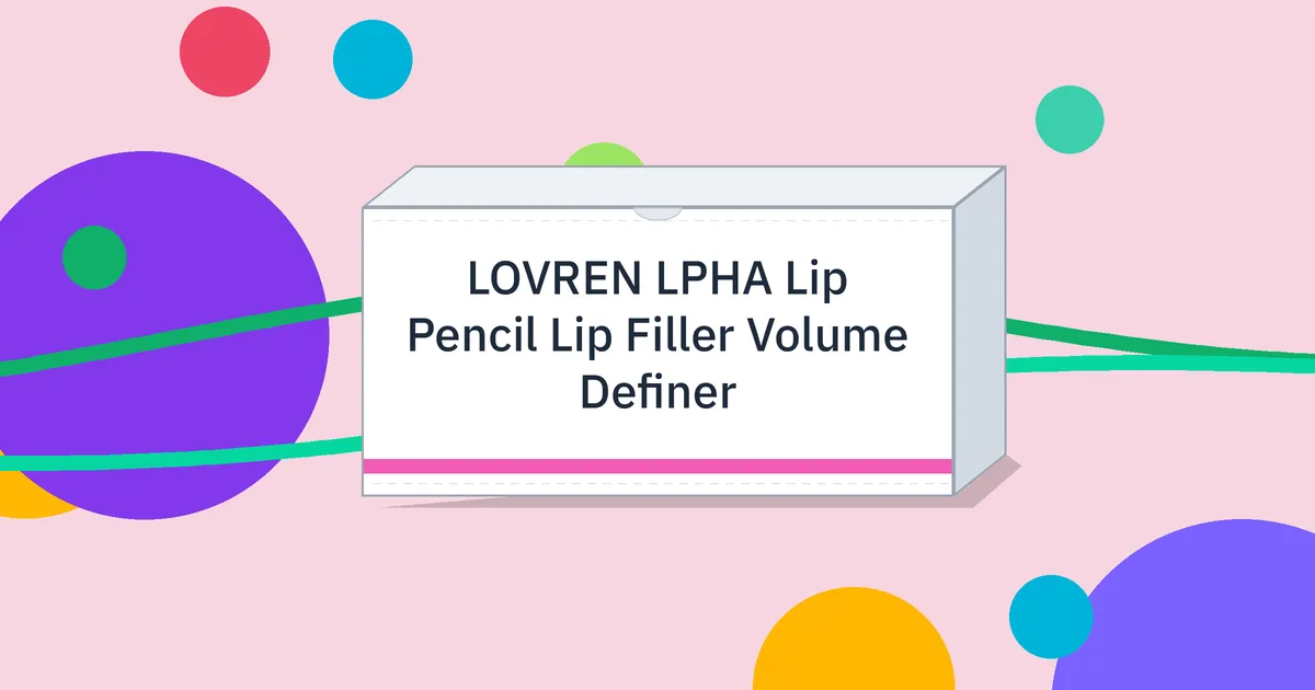 Symbolbild: Packung mit der Aufschrift LOVREN LPHA Lip Pencil Lip Filler Volume Definer (PZN 20031391) – Verfügbarkeit und Bezug in Apotheken in Frankfurt am Main