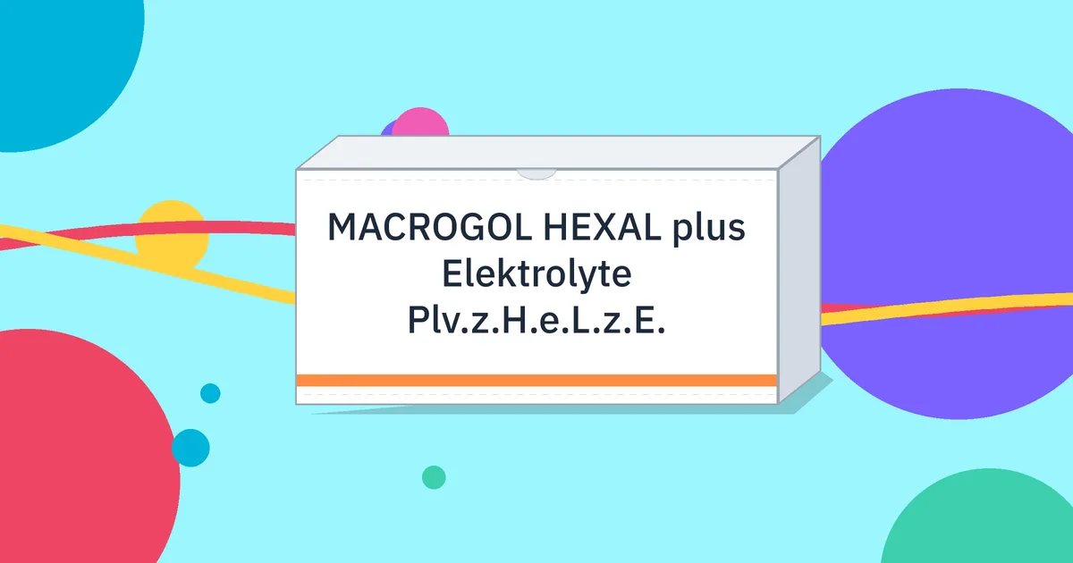 Symbolbild: Packung mit der Aufschrift MACROGOL HEXAL plus Elektrolyte Plv.z.H.e.L.z.E. (PZN 08875318) – Verfügbarkeit und Bezug in Apotheken in Frankfurt am Main