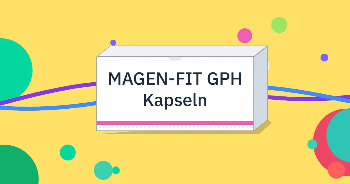 Symbolbild: Packung mit der Aufschrift MAGEN-FIT GPH Kapseln (PZN 05530470) – Verfügbarkeit und Bezug in Apotheken in Frankfurt am Main