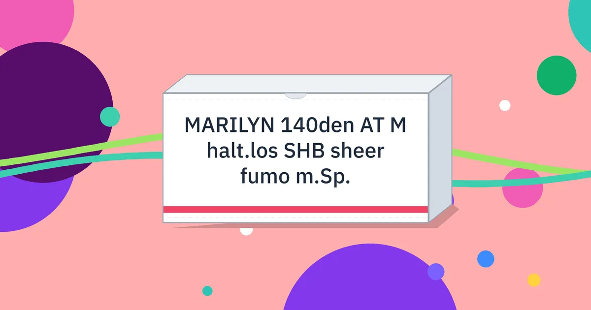 Symbolbild: Packung mit der Aufschrift MARILYN 140den AT M halt.los SHB sheer fumo m.Sp. (PZN 16186662) – Verfügbarkeit und Bezug in Apotheken in Frankfurt am Main