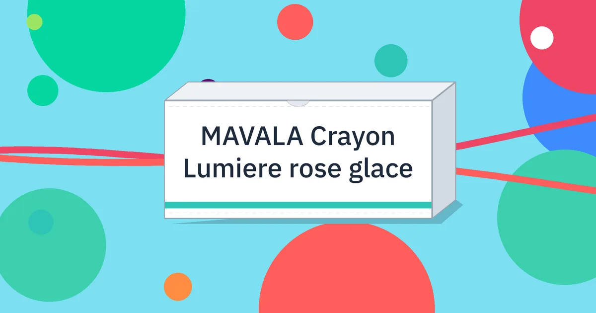 Symbolbild: Packung mit der Aufschrift MAVALA Crayon Lumiere rose glace (PZN 20694200) – Verfügbarkeit und Bezug in Apotheken in Frankfurt am Main
