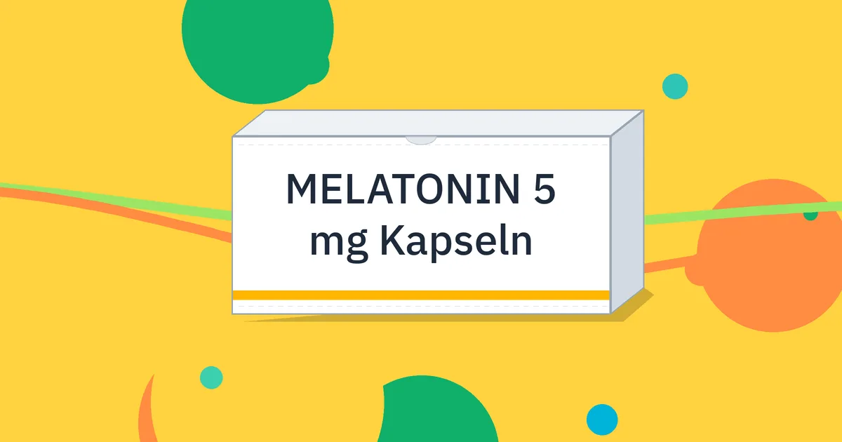 Symbolbild: Packung mit der Aufschrift MELATONIN 5 mg Kapseln (PZN 09608909) – Verfügbarkeit und Bezug in Apotheken in Frankfurt am Main