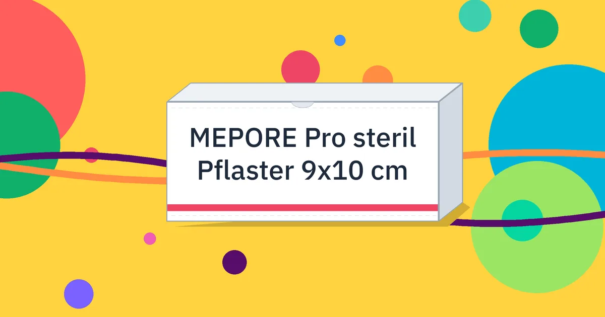 Symbolbild: Packung mit der Aufschrift MEPORE Pro steril Pflaster 9x10 cm (PZN 19207755) – Verfügbarkeit und Bezug in Apotheken in Frankfurt am Main