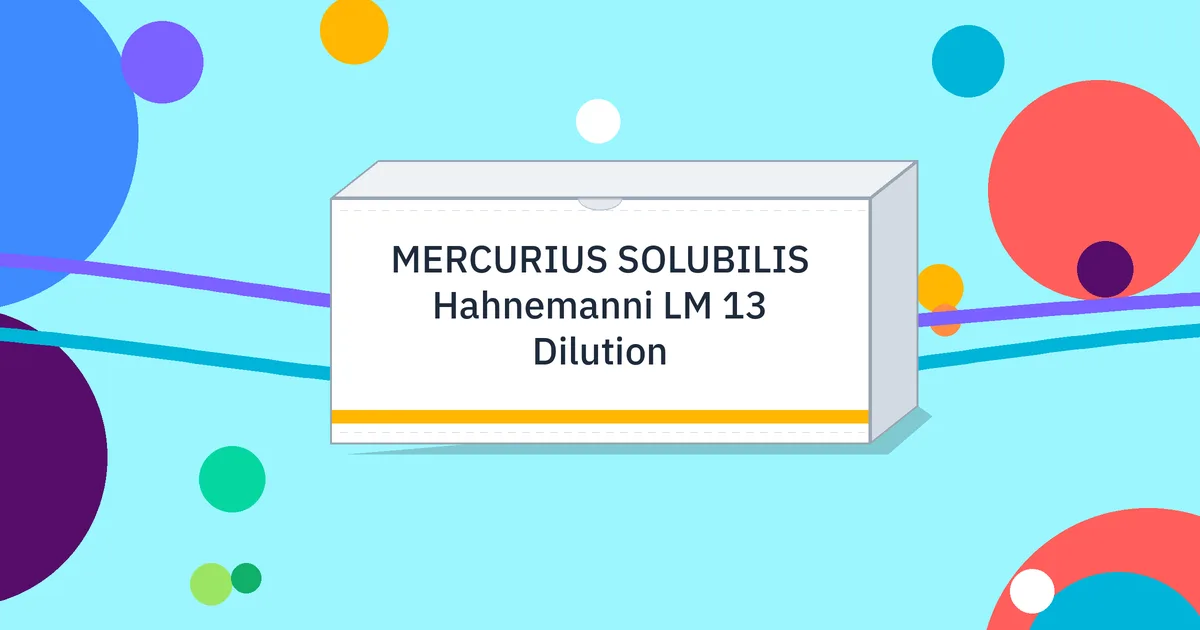 Symbolbild: Packung mit der Aufschrift MERCURIUS SOLUBILIS Hahnemanni LM 13 Dilution (PZN 12954064) – Verfügbarkeit und Bezug in Apotheken in Frankfurt am Main