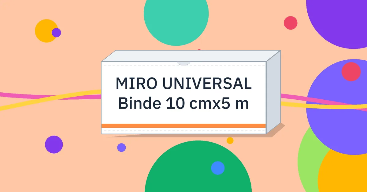 Symbolbild: Packung mit der Aufschrift MIRO UNIVERSAL Binde 10 cmx5 m (PZN 06853293) – Verfügbarkeit und Bezug in Apotheken in Frankfurt am Main