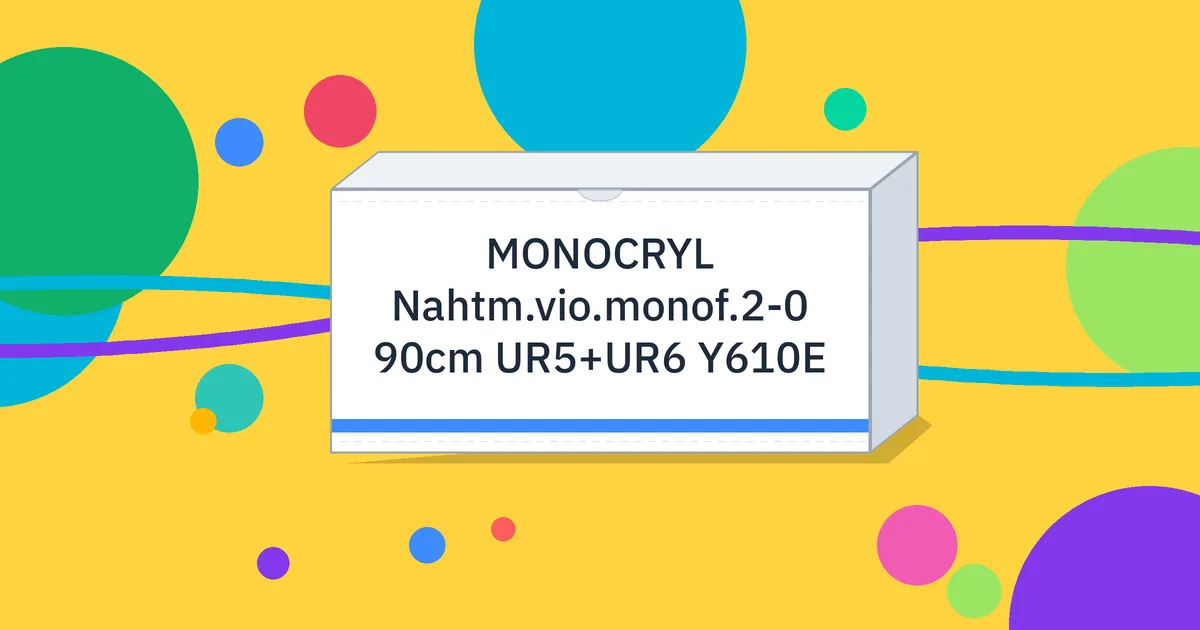 Symbolbild: Packung mit der Aufschrift MONOCRYL Nahtm.vio.monof.2-0 90cm UR5+UR6 Y610E (PZN 20918467) – Verfügbarkeit und Bezug in Apotheken in Frankfurt am Main