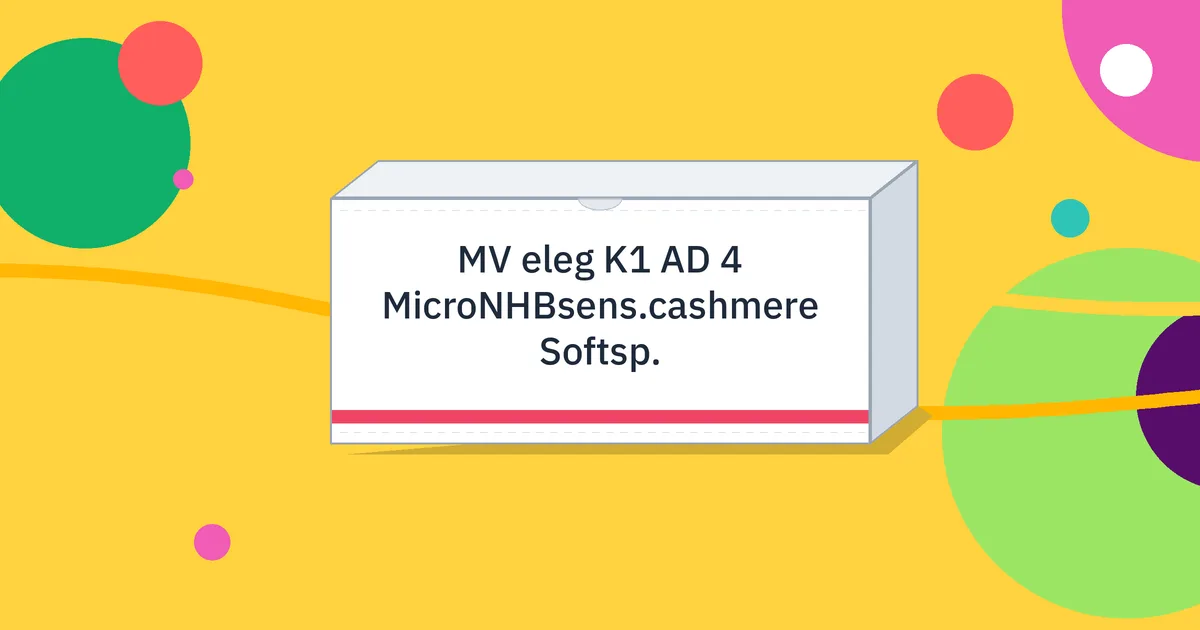 Symbolbild: Packung mit der Aufschrift MV eleg K1 AD 4 MicroNHBsens.cashmere Softsp. (PZN 15669157) – Verfügbarkeit und Bezug in Apotheken in Frankfurt am Main
