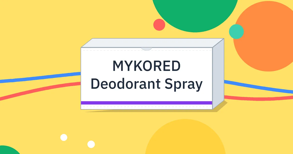 Symbolbild: Packung mit der Aufschrift MYKORED Deodorant Spray (PZN 16802279) – Verfügbarkeit und Bezug in Apotheken in Frankfurt am Main