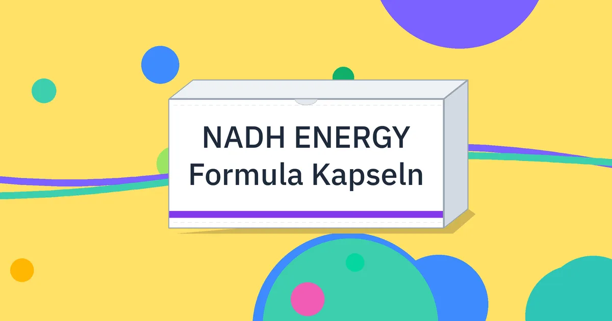 Symbolbild: Packung mit der Aufschrift NADH ENERGY Formula Kapseln (PZN 14419116) – Verfügbarkeit und Bezug in Apotheken in Frankfurt am Main