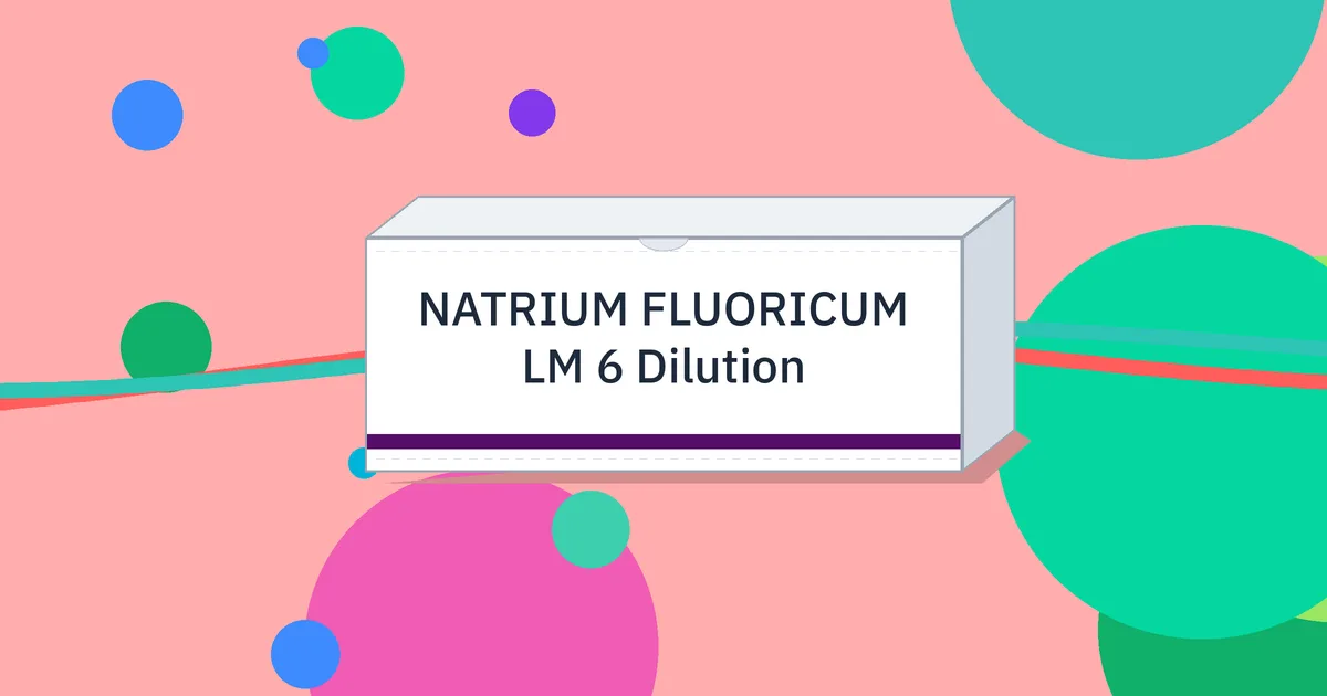 Symbolbild: Packung mit der Aufschrift NATRIUM FLUORICUM LM 6 Dilution (PZN 12962425) – Verfügbarkeit und Bezug in Apotheken in Frankfurt am Main