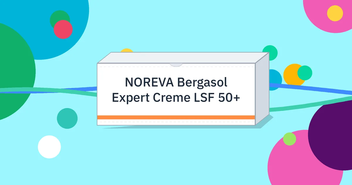 Symbolbild: Packung mit der Aufschrift NOREVA Bergasol Expert Creme LSF 50+ (PZN 17268132) – Verfügbarkeit und Bezug in Apotheken in Frankfurt am Main
