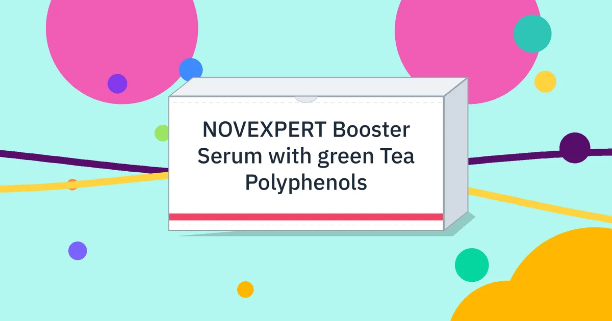 Symbolbild: Packung mit der Aufschrift NOVEXPERT Booster Serum with green Tea Polyphenols (PZN 19147792) – Verfügbarkeit und Bezug in Apotheken in Frankfurt am Main