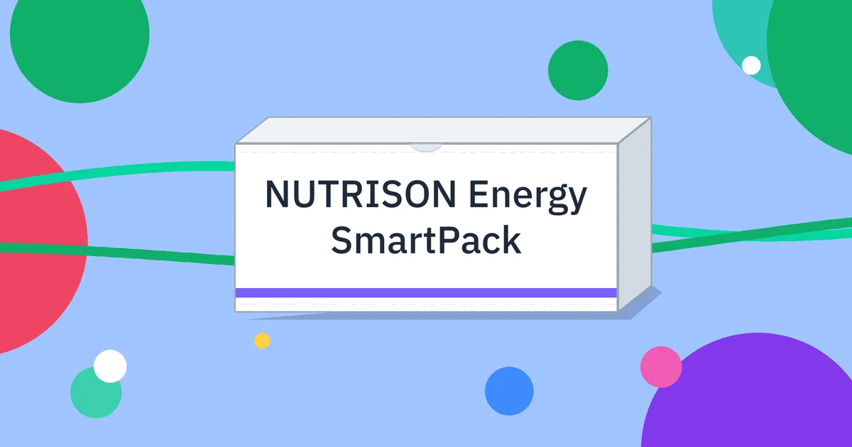 Symbolbild: Packung mit der Aufschrift NUTRISON Energy SmartPack (PZN 19760021) – Verfügbarkeit und Bezug in Apotheken in Frankfurt am Main